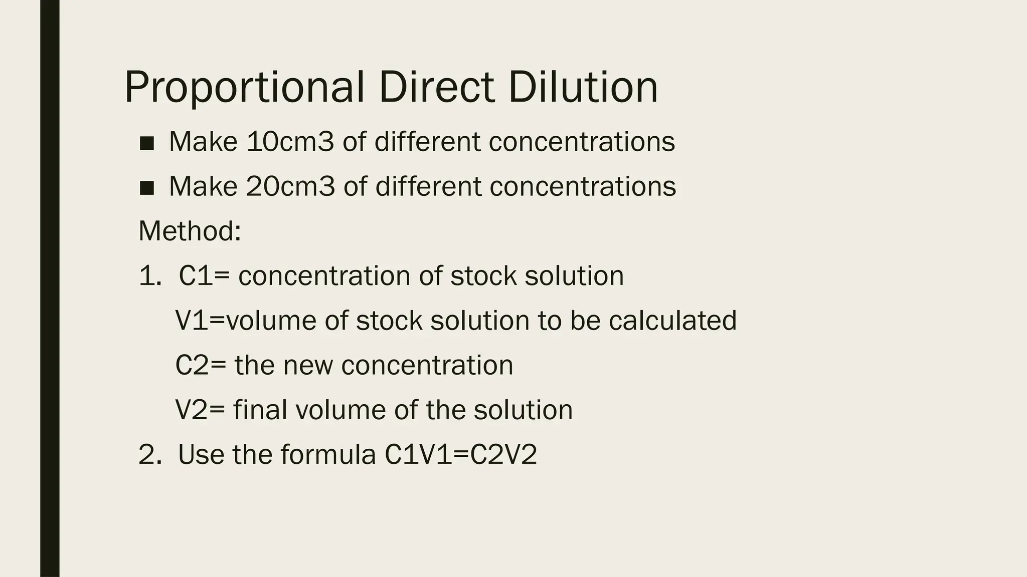 AS P3 different types of dilution lecture | PPTX