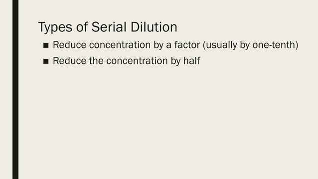 AS P3 different types of dilution lecture | PPTX