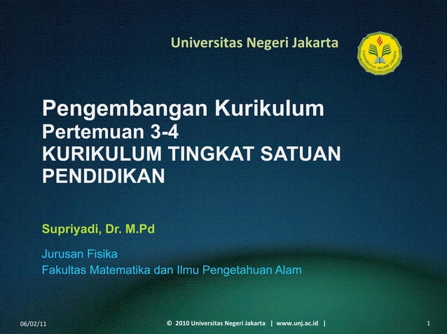 Pengembangan Kurikulum - 3 - 4 | PPT