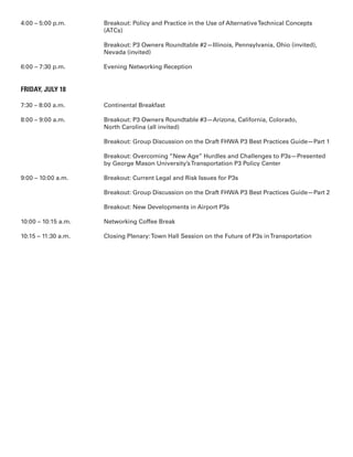 ARTBA's Public Private Partnership Agenda | PDF