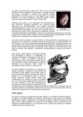 P3 la historia de apple | DOC