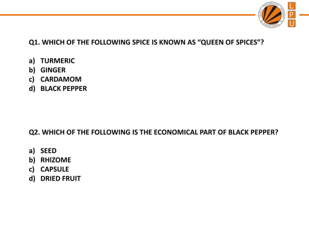 P3 spices identification | PDF | Gardening | Home & Garden