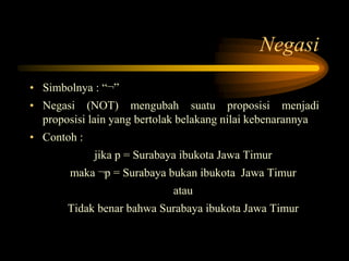 tabel kebenaran&hukum | PPTX