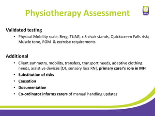 A Team Approach to Manual Handling in a Community Aged Care Setting | PPTX