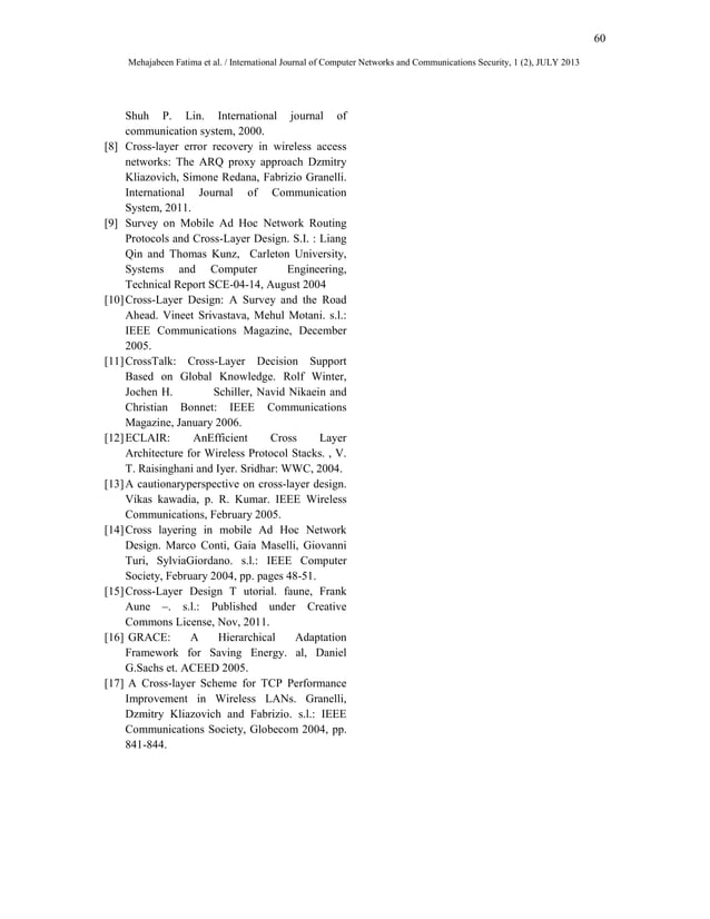 Cross Layer Performance Enhancement Architecture Cl Pea For Manet Pdf