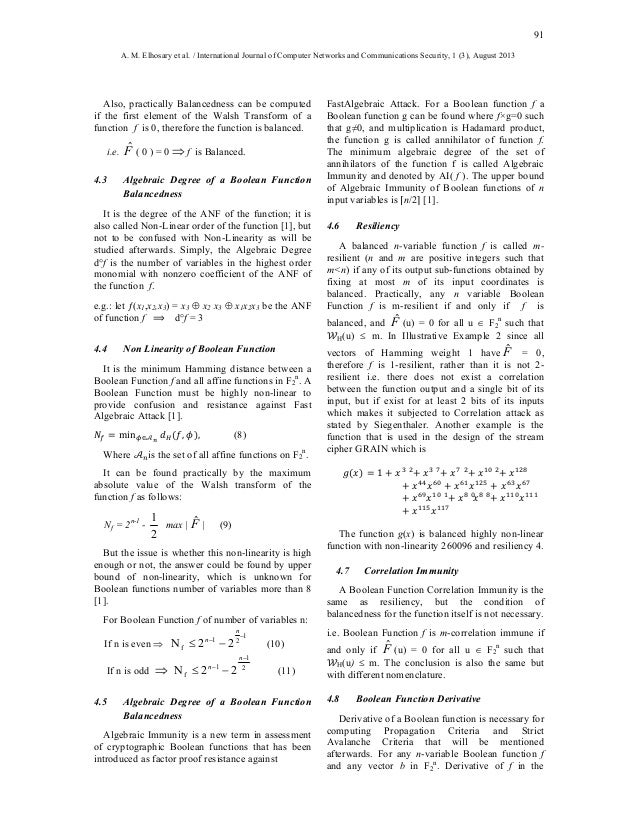 State Of The Art In Boolean Functions Cryptographic Assessment