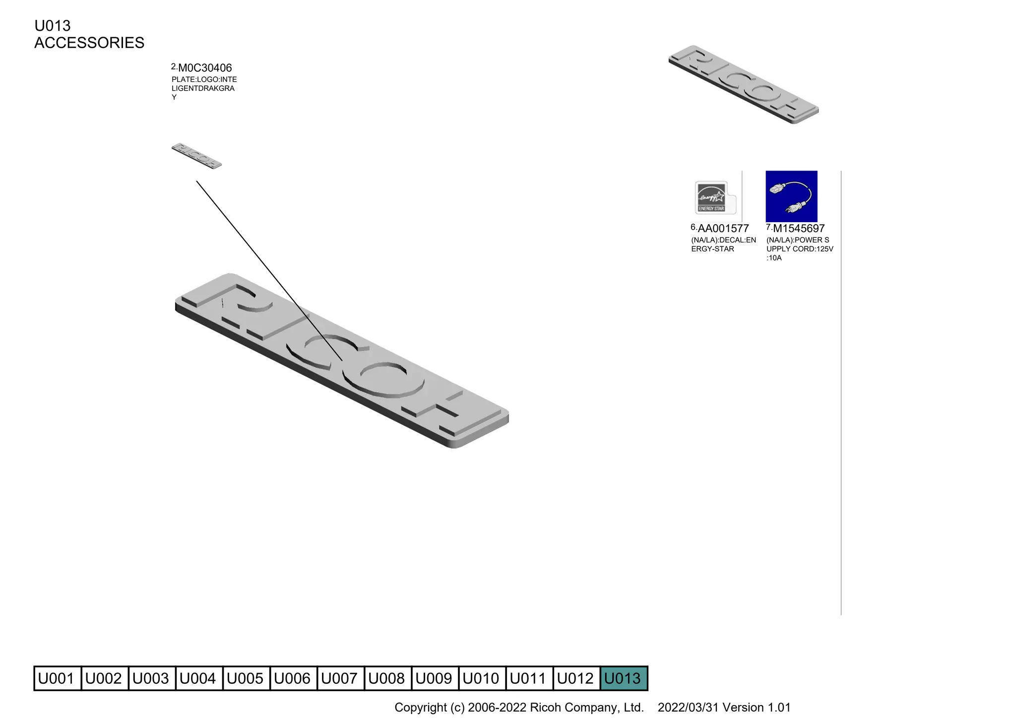 Impresora Ricoh P311 Partes Catalogo.pdf