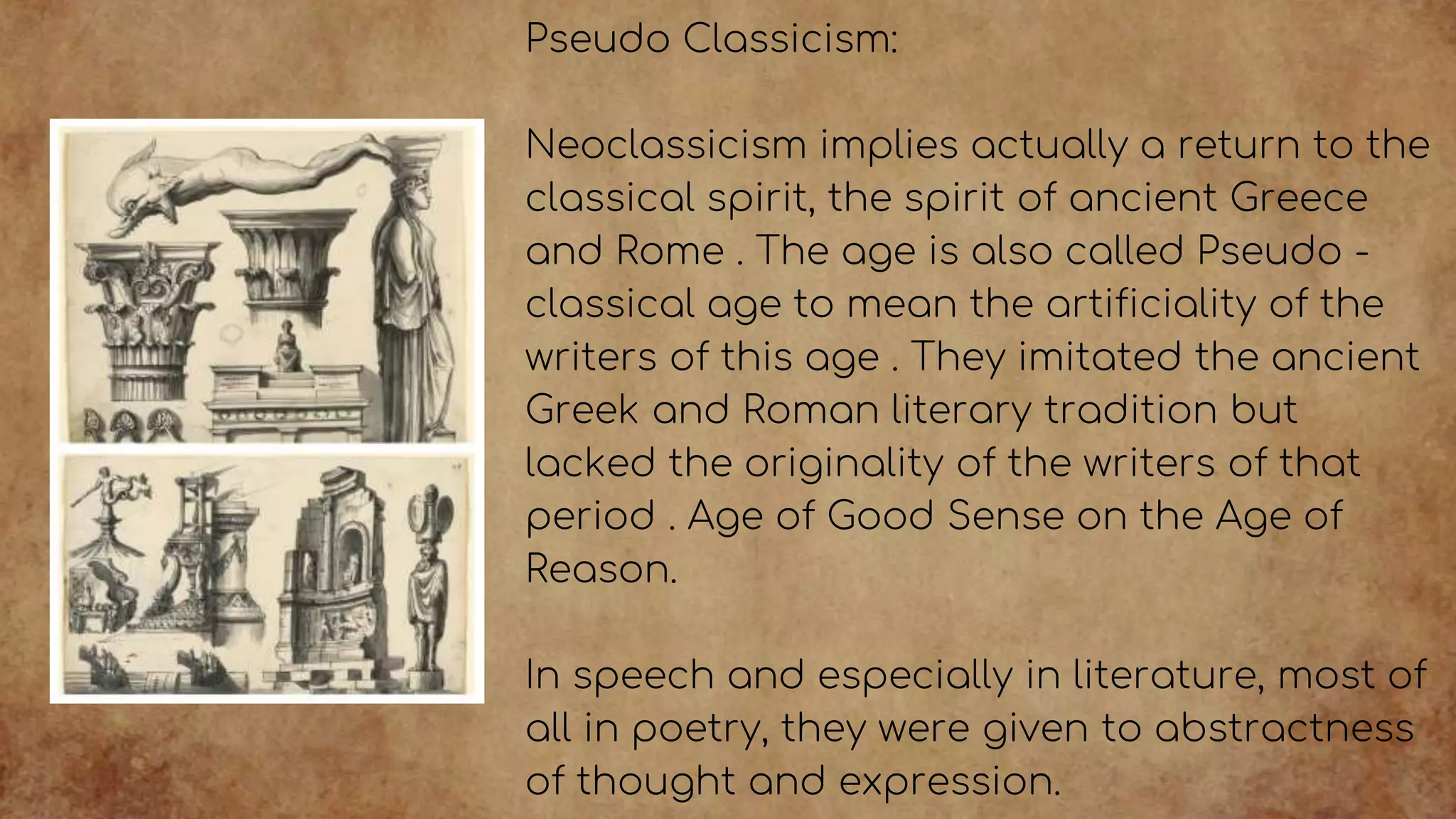 Literary Characteristics of the NeoClassical Age | PPT