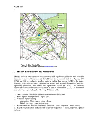 Thermodynamic Release Scenario Modeling and Air Dispersion Modeling for ...