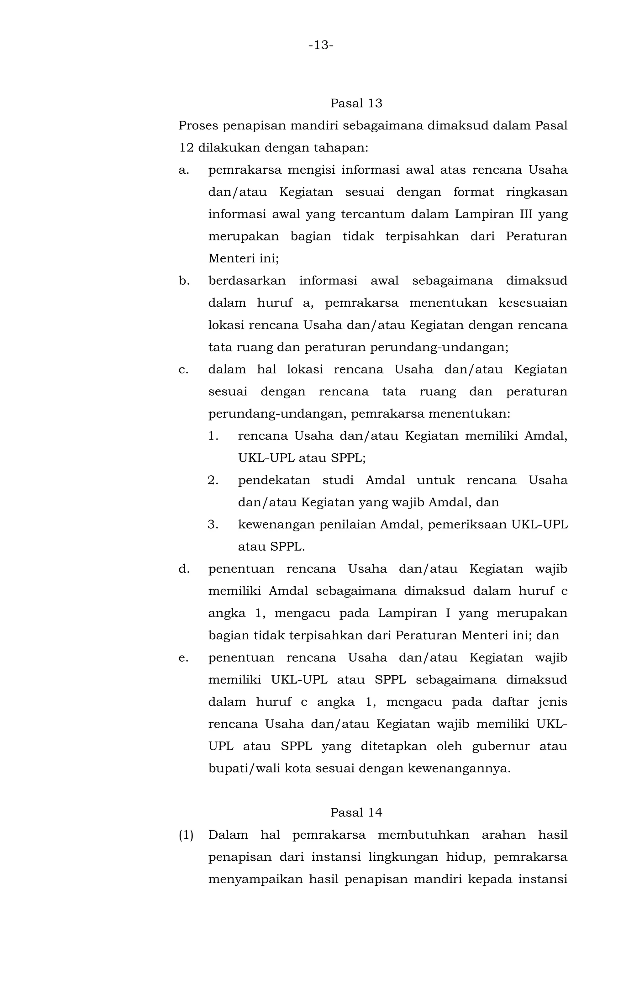 PerMenLHK 38 Tahun 2019 ttg Kegiatan Wajib AMDAL | PDF