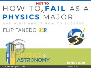 P39: How to Fail as a Physics Major | PDF