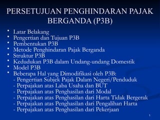 Materi P3B Perpajakan Internasional untuk belajar | PPTX