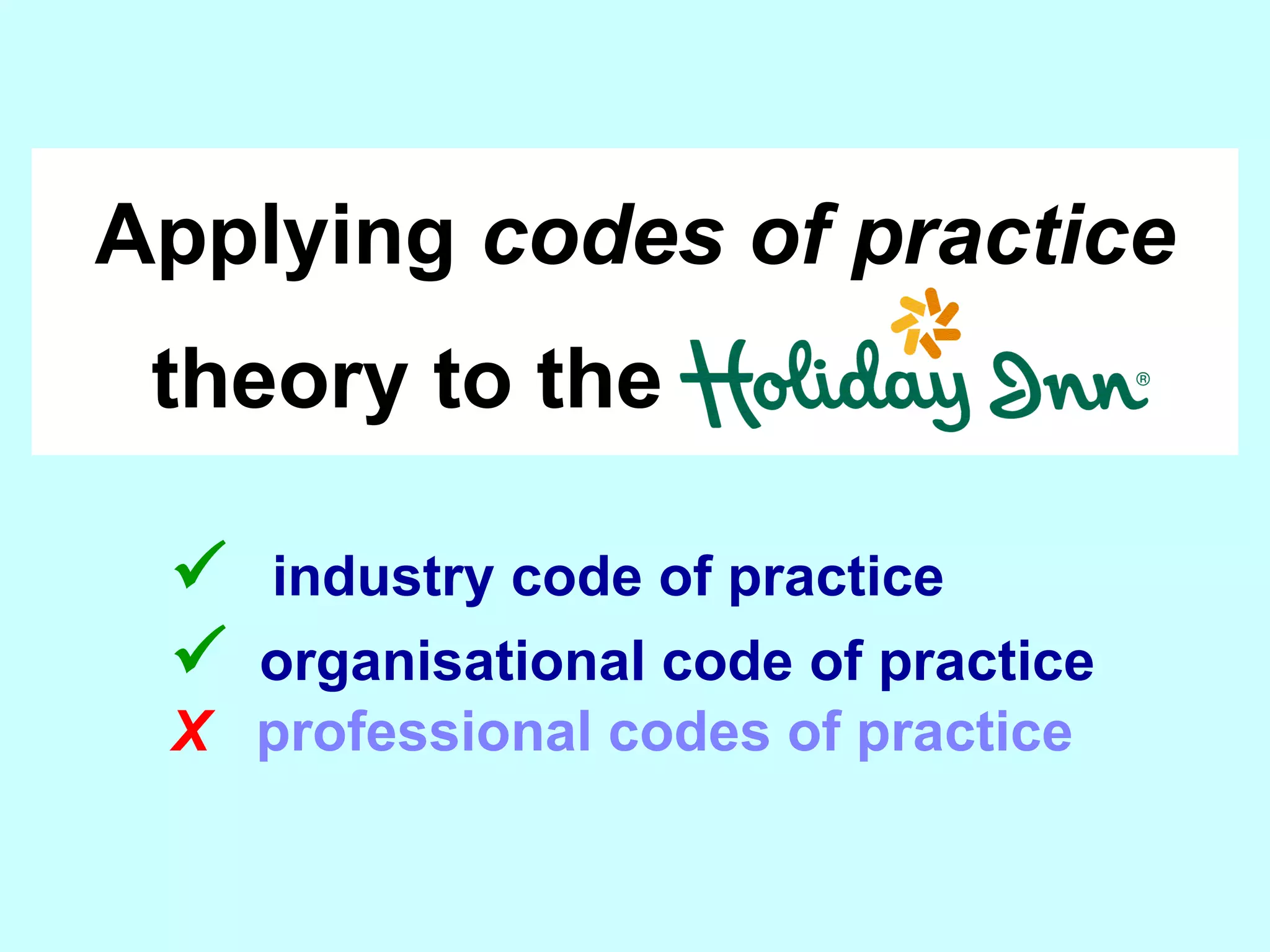 P3 Codes Of Practice | PPT