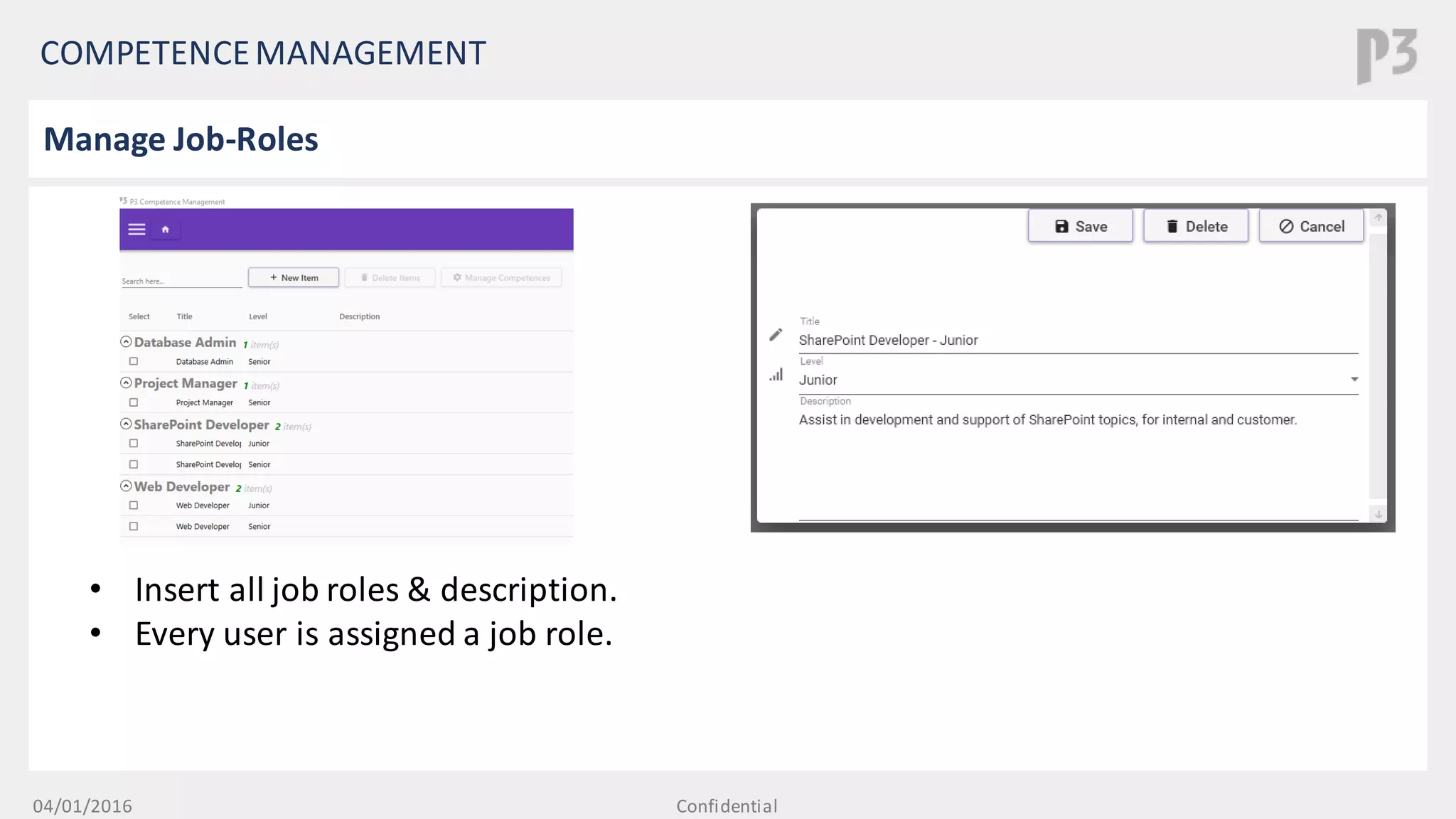 P3 Competence Management Tool | PPT