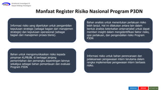 REGISTER RISIKO NASIONAL PROGRAM P3DN... | PDF