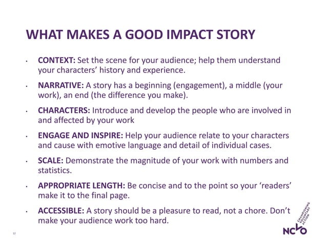 Expressing impact through storytelling (P3) | PPT