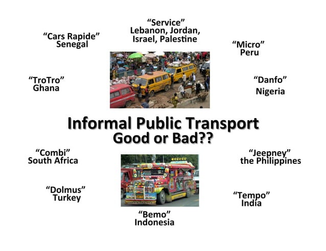 Informal Public Transport - Good or Bad? - Introduction slides ...