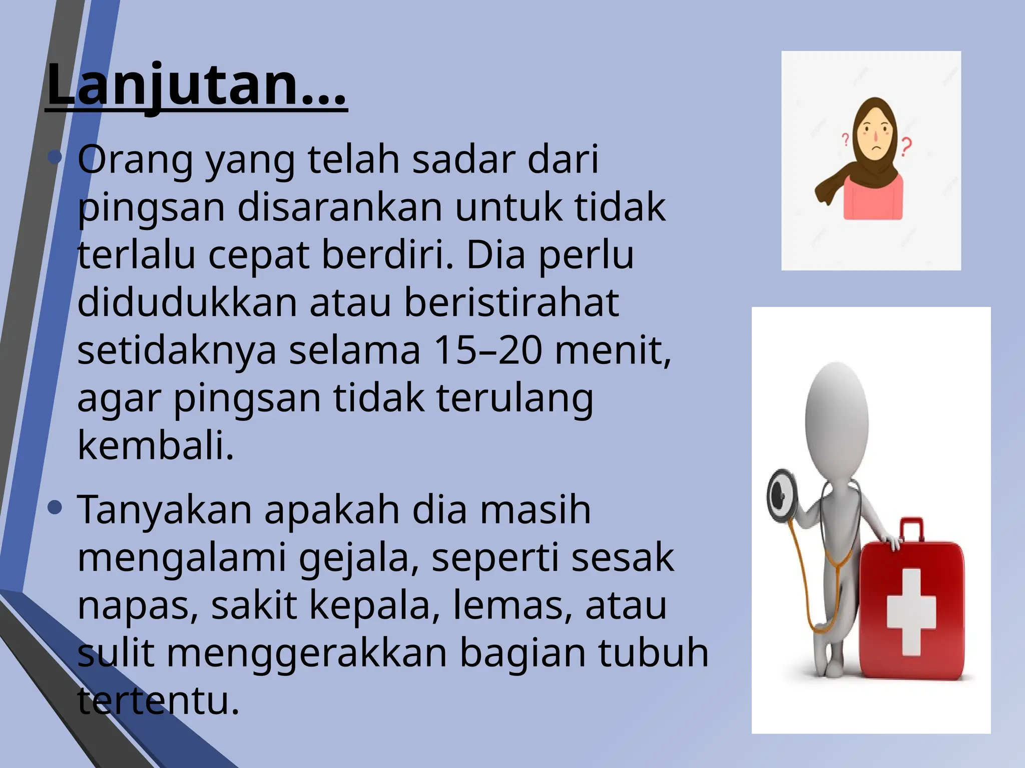 P3K penanganan pertama pada orang pingsan | PPTX