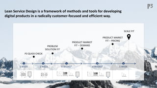 P3 Lean Service Design (LSD) – Hypothesis-based digital product ...