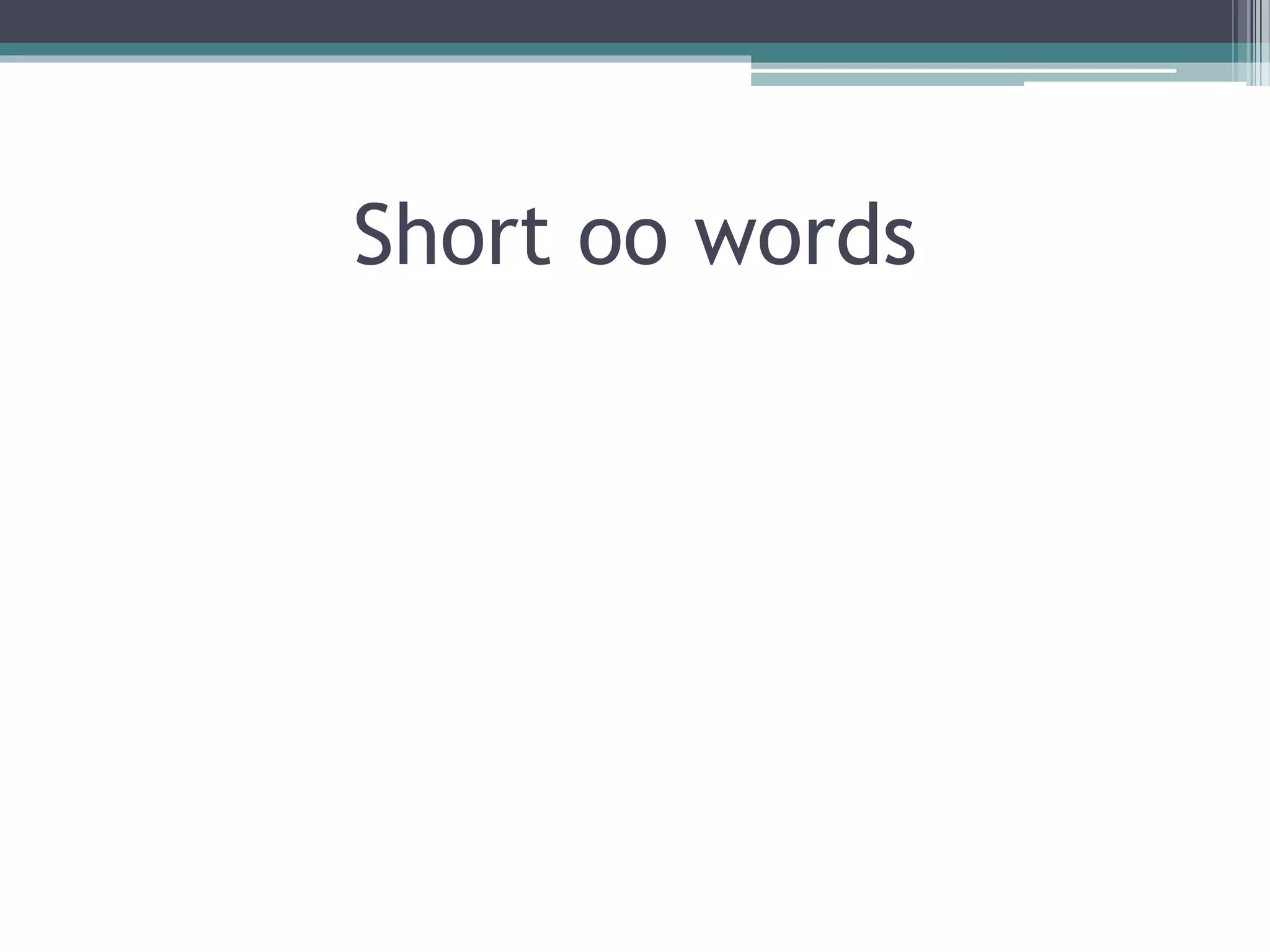 Phonics short and long oo words, oi and ou words, | PPTX