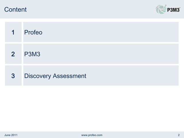 P3M3 - Discovery Assessment | PPT