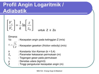 Pembangkit Listrik (karakteristik Angin) | PPT