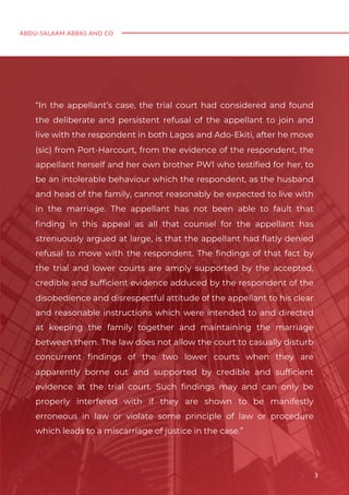 Legal Analysis of Spousal Refusal to Relocate as Intolerable Behaviour ...