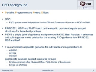 P3O - a standard for PMO modelling | PPT