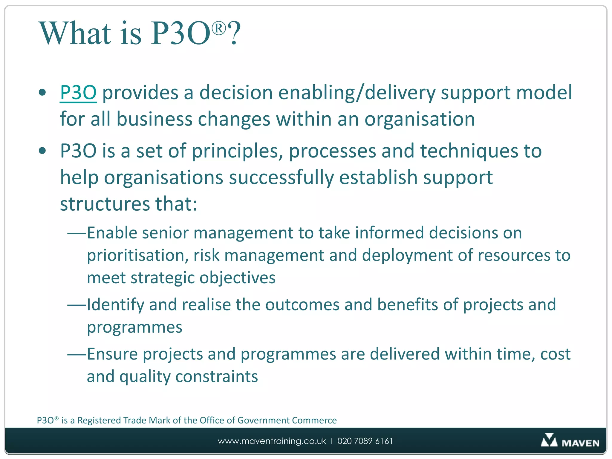 P3O Quick Guide | PPSX