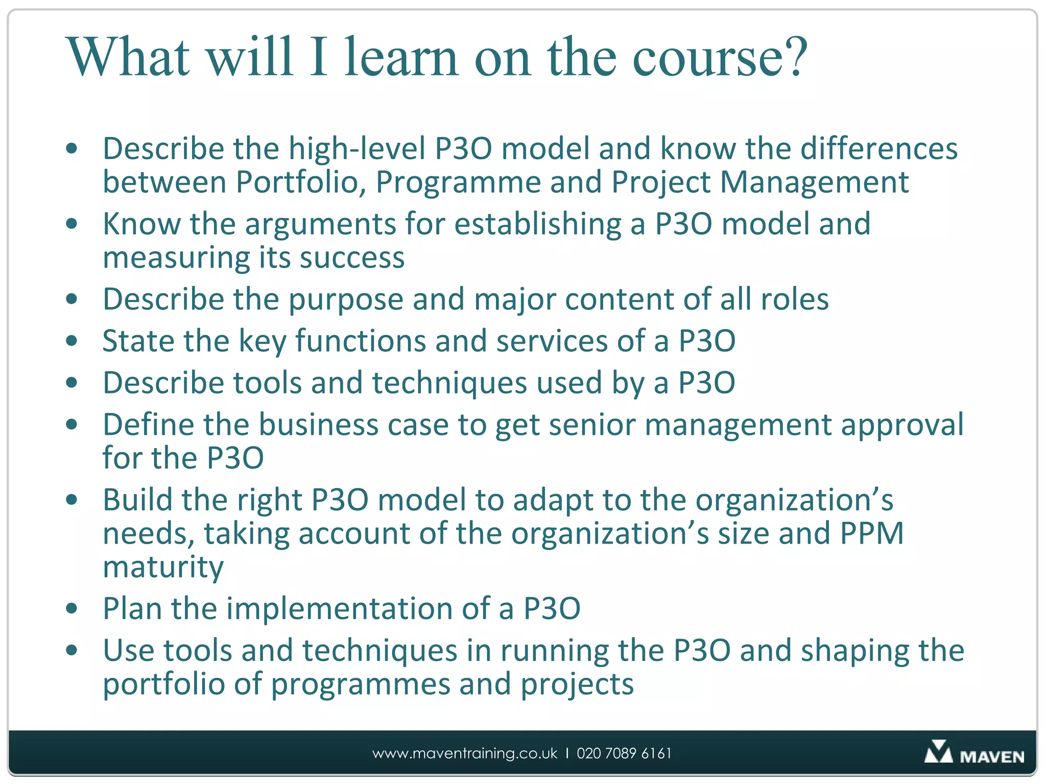 P3O Quick Guide | PPSX