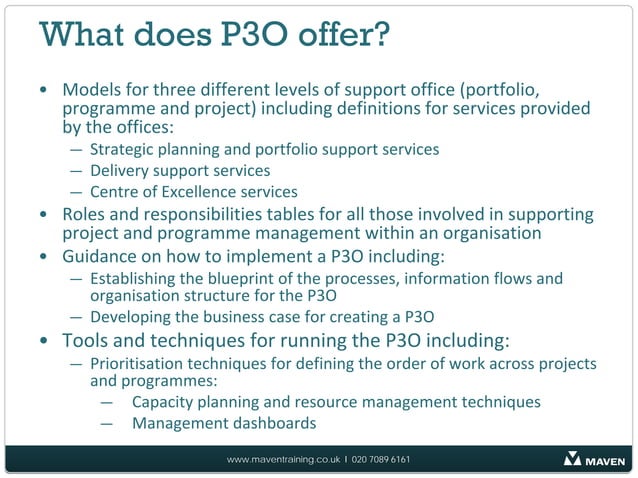 P3O quick guide | PDF