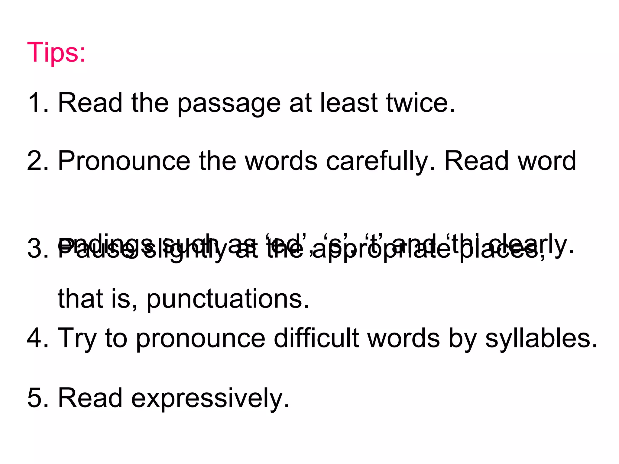 P3 Oral Handout | PPT