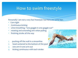 Swimming | PPTX | Swimming | Sports