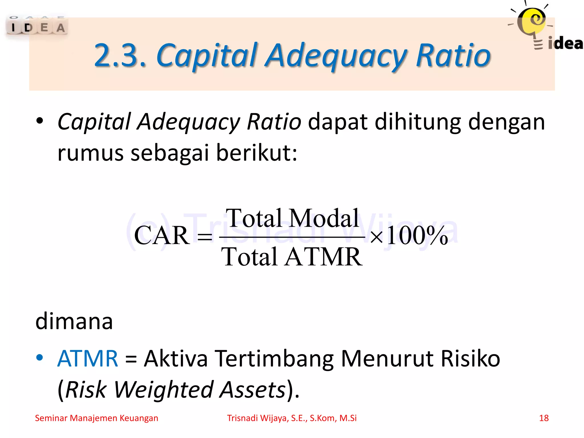 Analisis Rasio Keuangan Bank | PDF