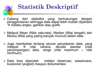 Analisis Data Dengan Statistik Deskriptif | PDF