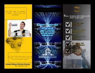 Technical Writing Brochure (English 3410) | PDF