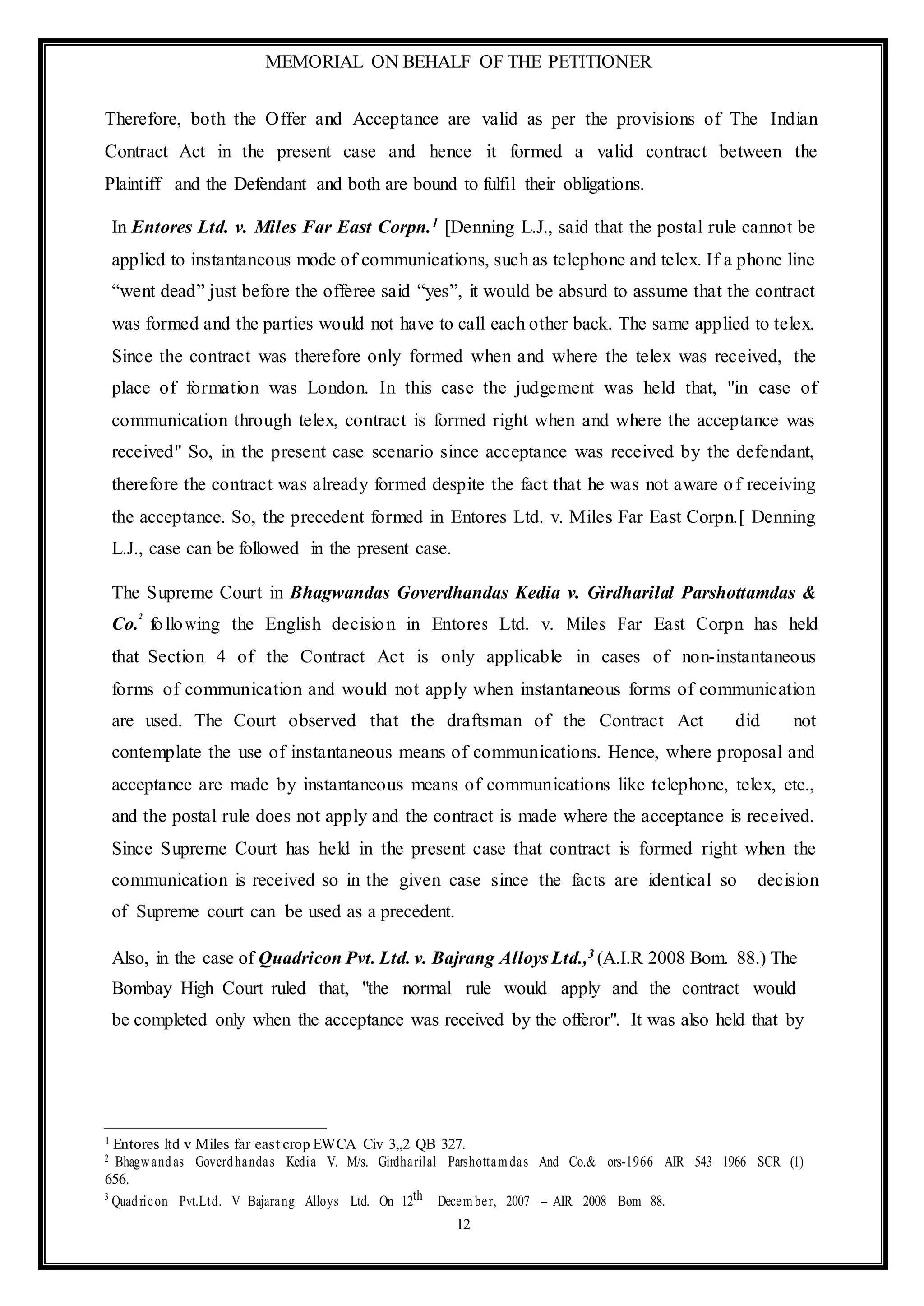 Moot memorial | DOCX