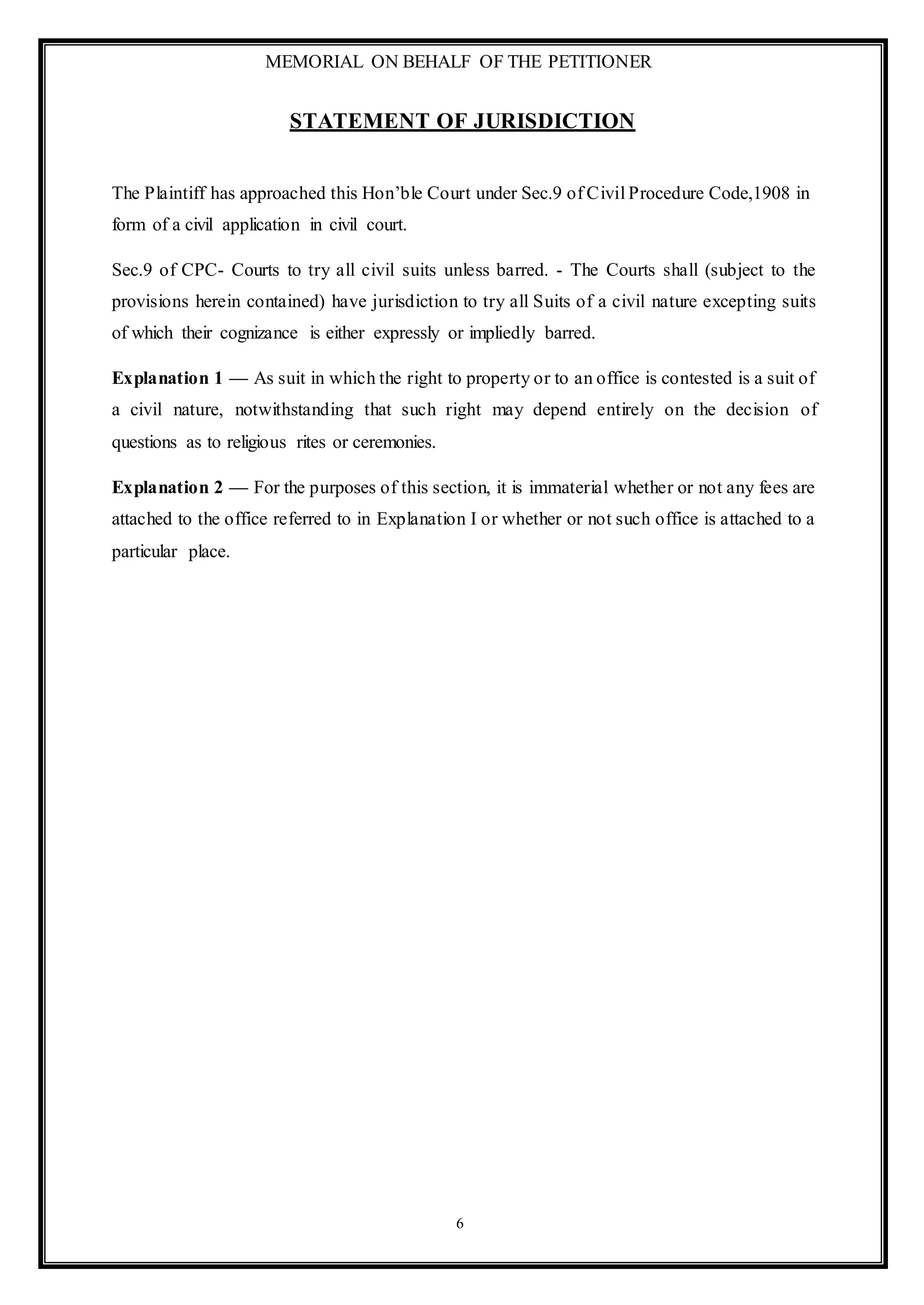 Moot memorial | DOCX