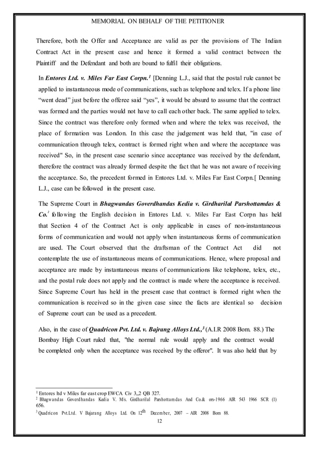 Moot memorial | DOCX