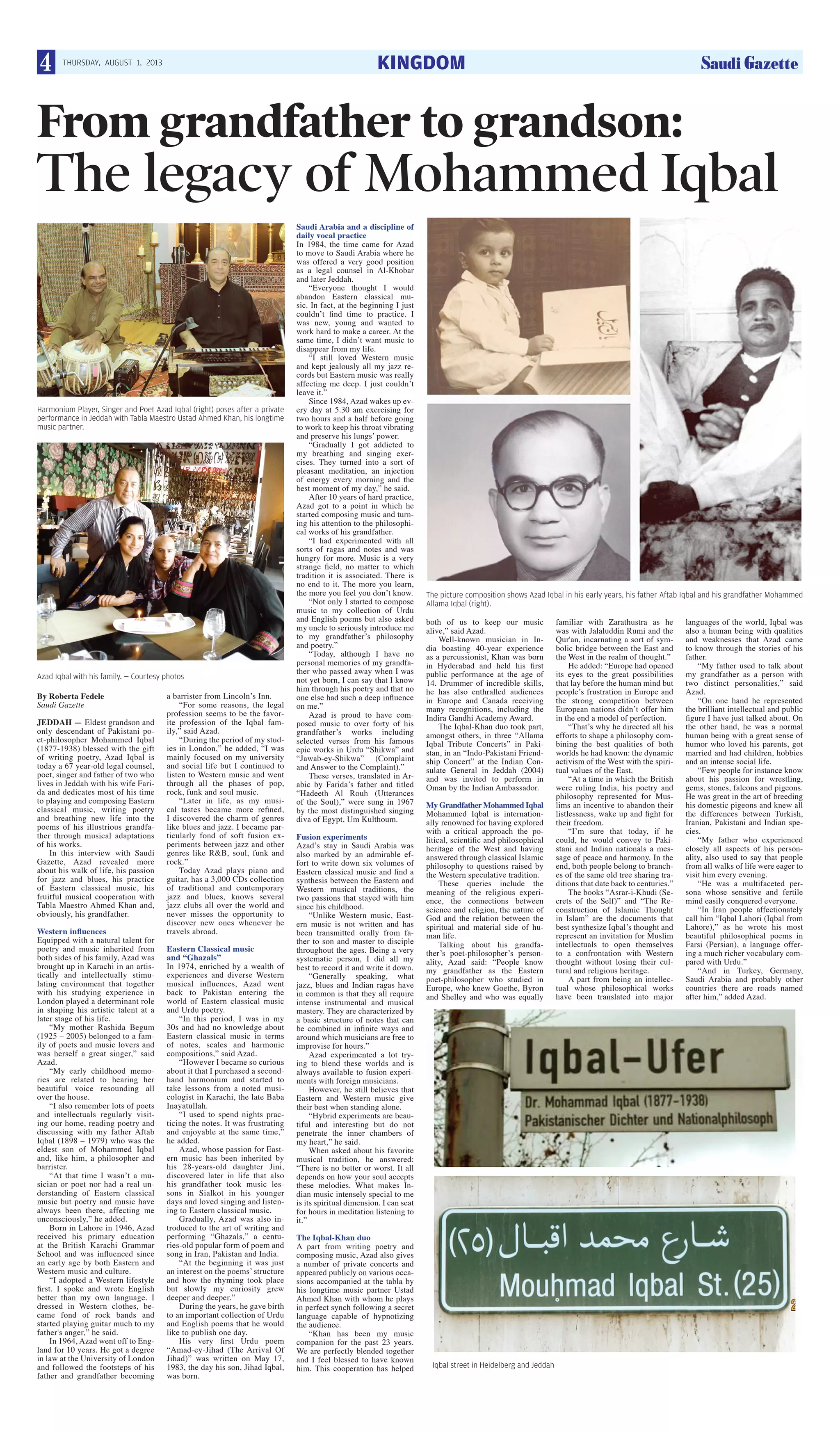 Azad Iqbal's walk of life | PDF