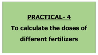 fertilizer calculation | PDF
