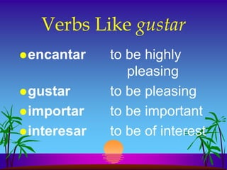 P4 verbs-like-gustar | PPT