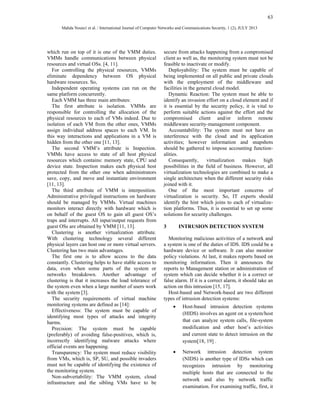 Secure Virtualization for Cloud Environment Using Guest OS and VMM-based Technology | PDF