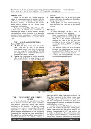 Mini Rukma Vimana Unmanned Air Vehicle | PDF