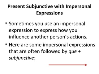 Subjunctive with Impersonal Expressions | PPT