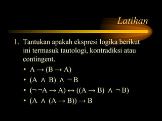 proposisi majemuk & Tautologi | PPTX