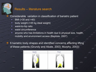 Bariatric patients and the use of mobile hoists: user experiences from ...