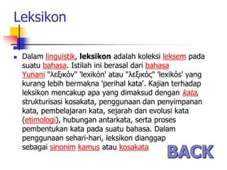 Analisis Leksikal - P4 | PPT