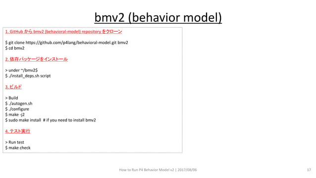 How to run P4 BMv2 | PDF | Programming Languages | Computing
