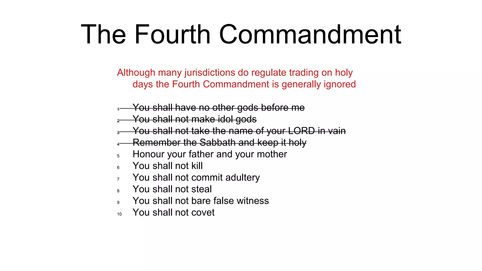 Ten commandments (improved) | PPTX